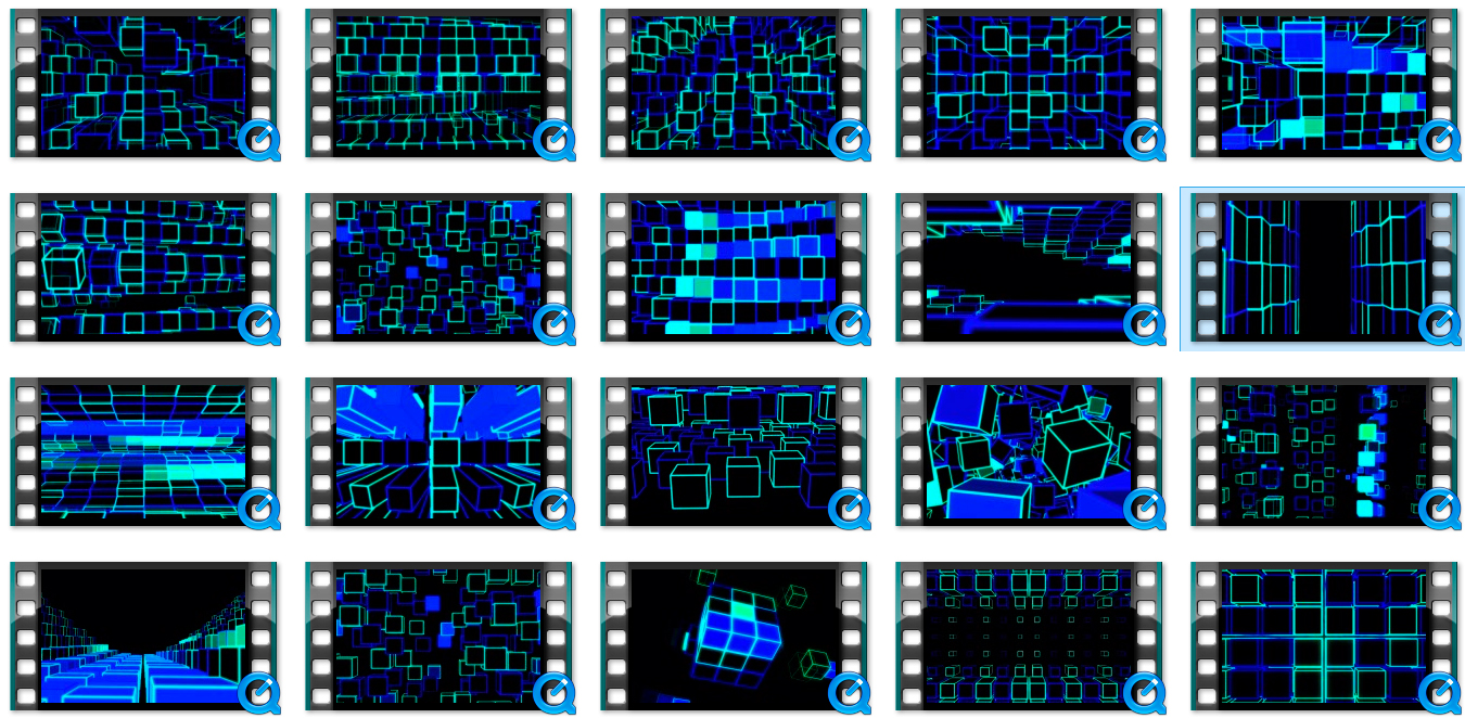 WIREFRAME GRID II 20 VJ LOOPS | Volumetricks